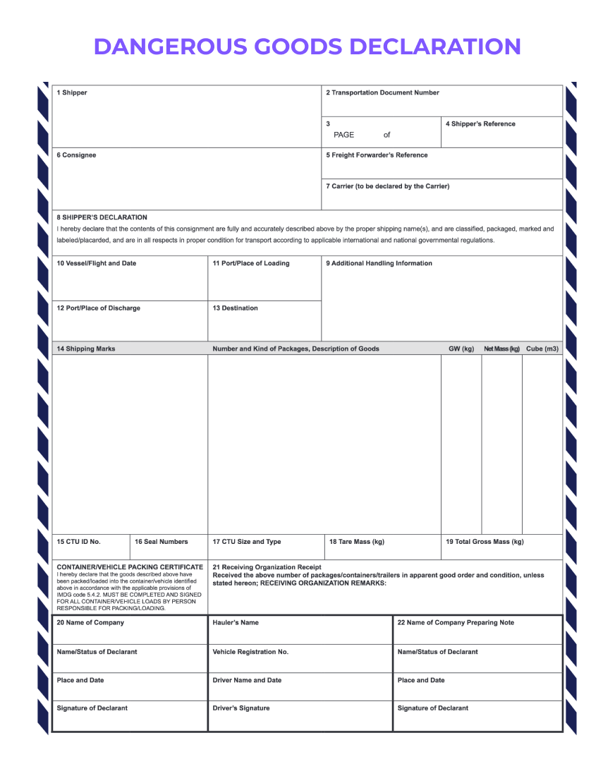 Automate Data Extraction from Dangerous Goods Declarations | super.AI